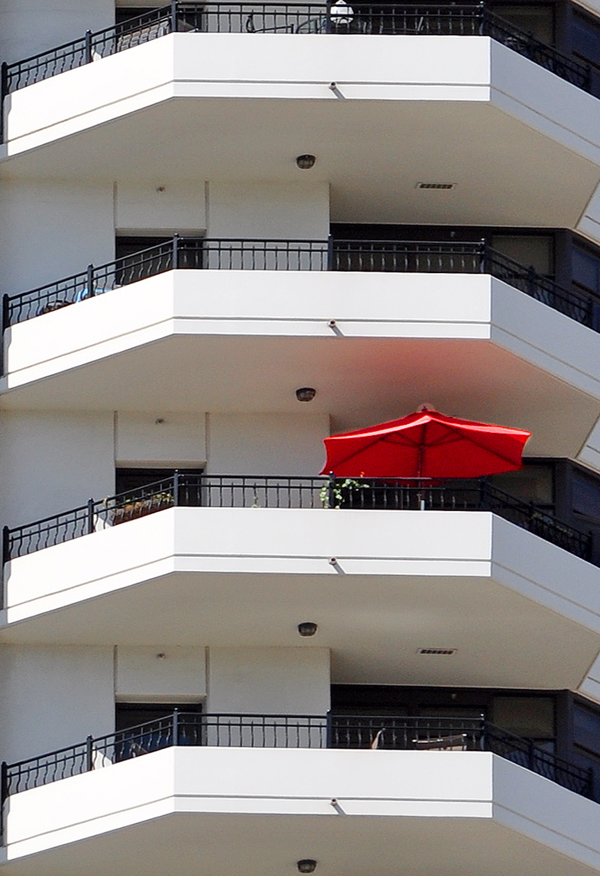 Red on the Balcony | Shutterbug
